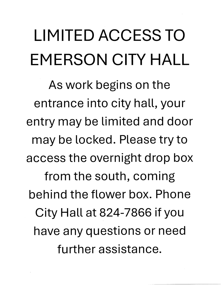 Home - Welcome to The City of Emerson, IA